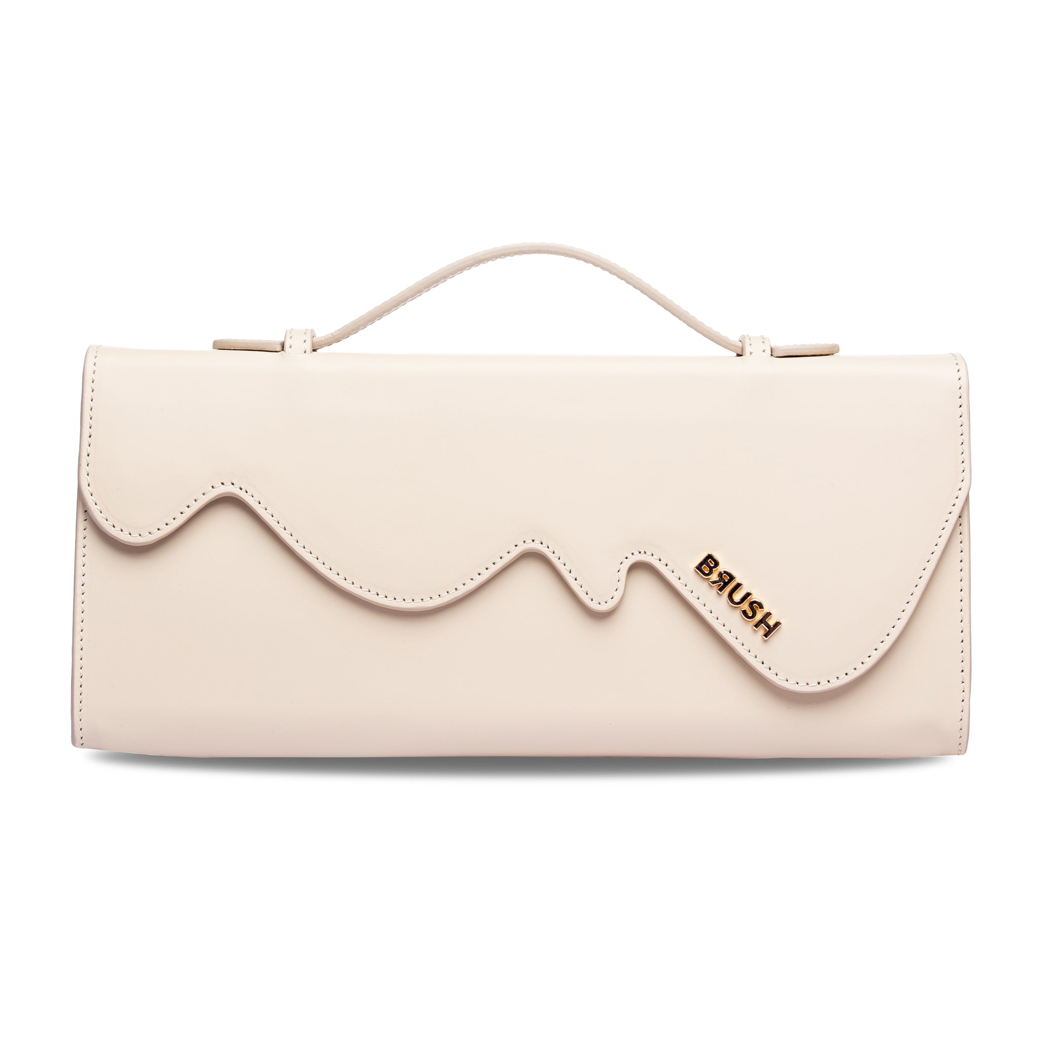 Melt Clutch Bag in Bej